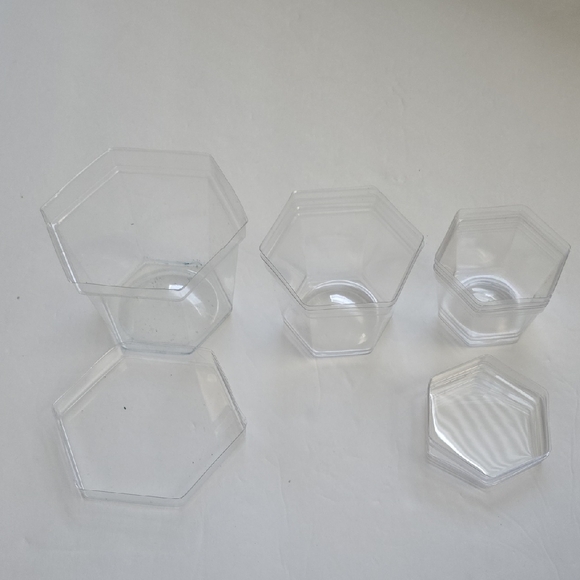 Kiwico | Storage & Organization | Clear Hexagonal Plastic Containers ...